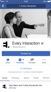 Facebook page GUI PSD/Sketch Template | Every Interaction