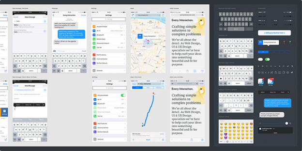 iPhone iOS 9 GUI PSD (iPhone 6s) - Every Interaction